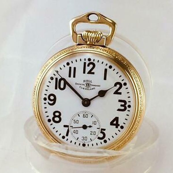 1948 BALL - HAMILTON 999B - 21J - RR GRADE in ORIGINAL GOLD FILLED CASE ...