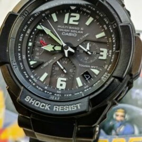 Casio G-Shock Sky Cockpit GW3000BB-1A Aviation Pilot Tough Solar GMT ...
