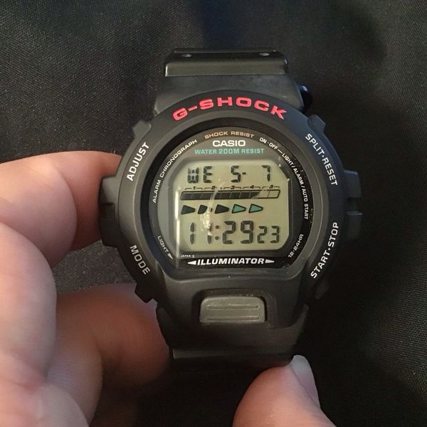 Rare Vtg Casio G Shock DW-6600-1V ILLUMINATOR 1199 Mod (1994) Men Watch ...