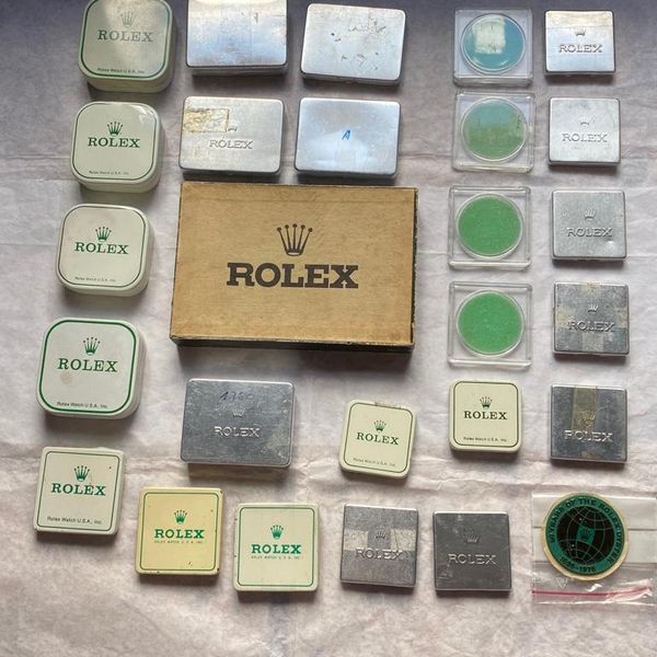 FS : Rolex vintage box from 40’s / tins boxes containers for parts ...