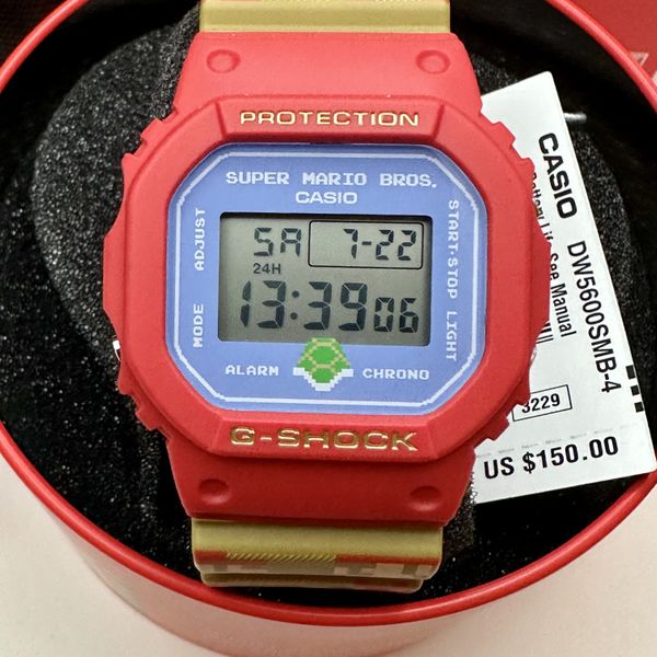 [$150 USD] Casio G-Shock DW-5600SMB-4CR Super Mario Bros Special ...