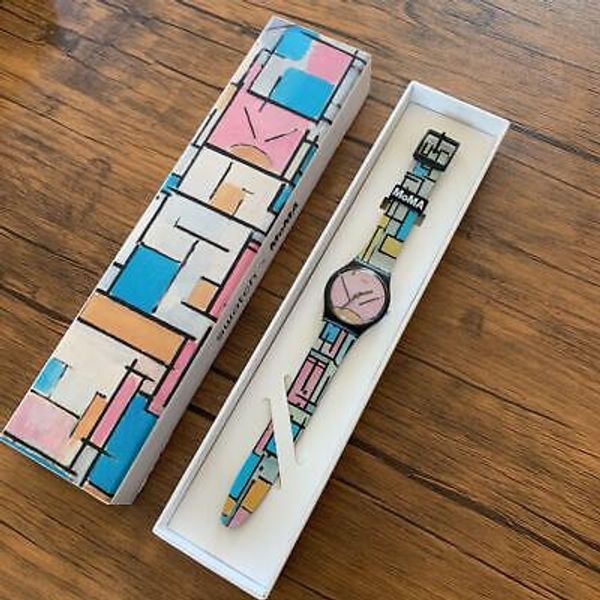 SWATCH x MoMA Collection Composition in Oval with Color Planes 1 Wrist ...