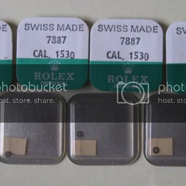 FS: Rolex 1530 7887 Setting Wheels 7 pieces and Original Rolex Crown ...