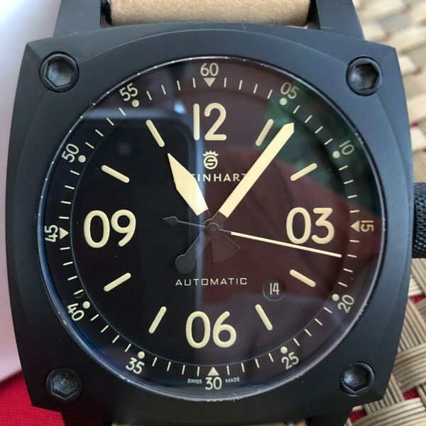Steinhart Aviation Vintage Watch Automatic Black DLC | WatchCharts ...