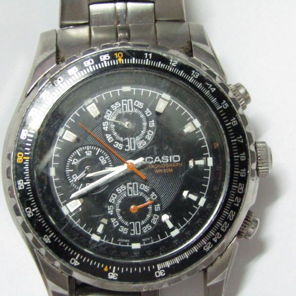 Men's Casio Chronograph watch 4755 MTP-4500 for parts/repair #2 ...