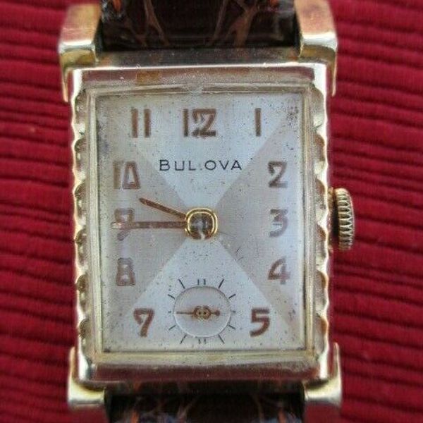 1953 Bulova wristwatch possible Academy Award model w/ 21 jewel 7AA ...