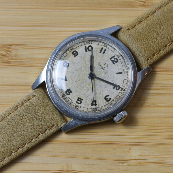 Vintage OMEGA 30T2SC Military Marked " US ARMY" 2384-2 Stainless Watch ...