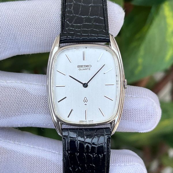 Rare Vintage Seiko PDP Dress Formal Rectangular Japan Men's Quartz ...