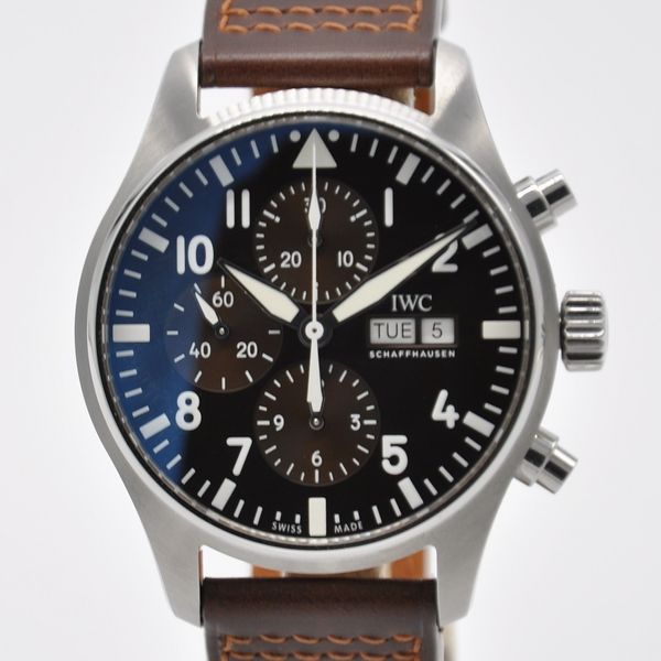 FS:IWC Pilot Chronograph Antoine de Saint Exupery Chronograph Brown ...