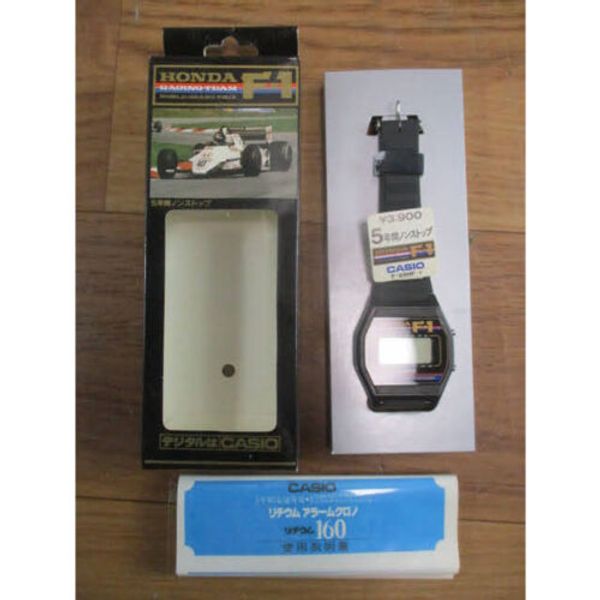 Casio Watch Honda F1 F-85-HF-1 Racing Team Black | WatchCharts Marketplace