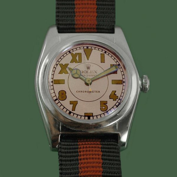Vintage 1945 Rolex Bubble Back Oyster Perpetual Chronometer Watch Ref ...