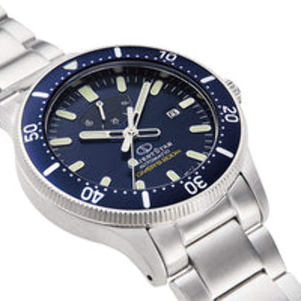 Orient ORIENT STAR Mechanical Sports Watch, Metal Strap - 43.6mm | Blue ...