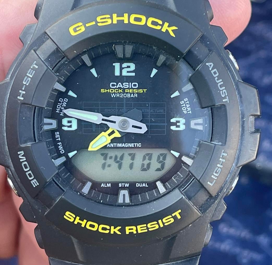 [WTS] Two G-shocks worn by a Marine in Afghanistan. G100-9CM Analog ...