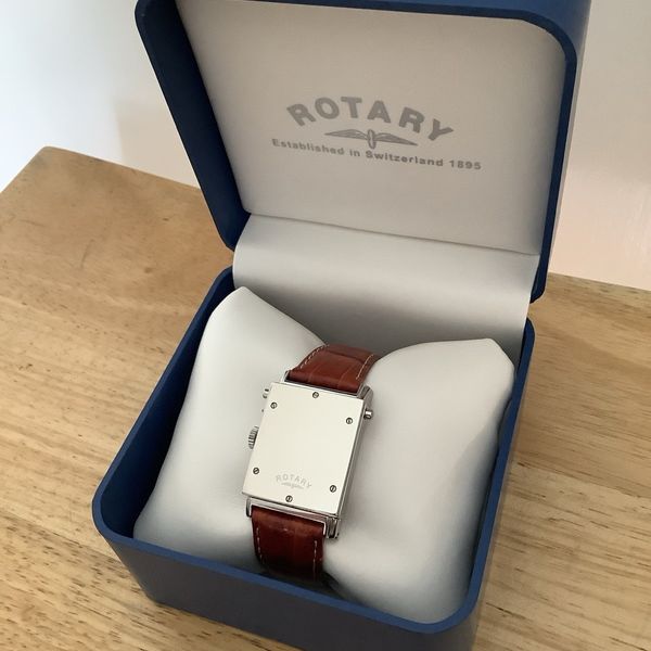 Rotary Elite Reverso 10829 Reversible Case Alarm Watch miyota 6l76 cal ...