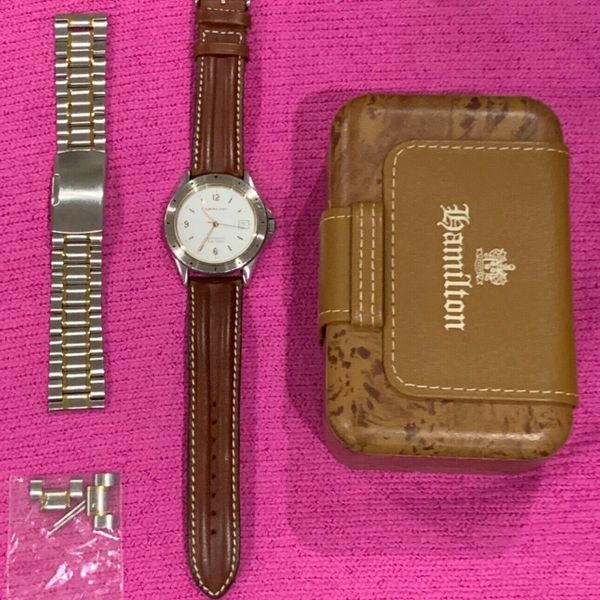 HAMILTON Sub330ft.Automatic,Ref.9858,ETA 2892-A2,Rare w/Box,2 straps ...