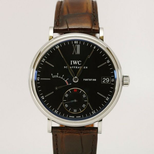 IWC Portofino Hand Wound Eight Days Power Reserve 45mm Watch 5101 ...