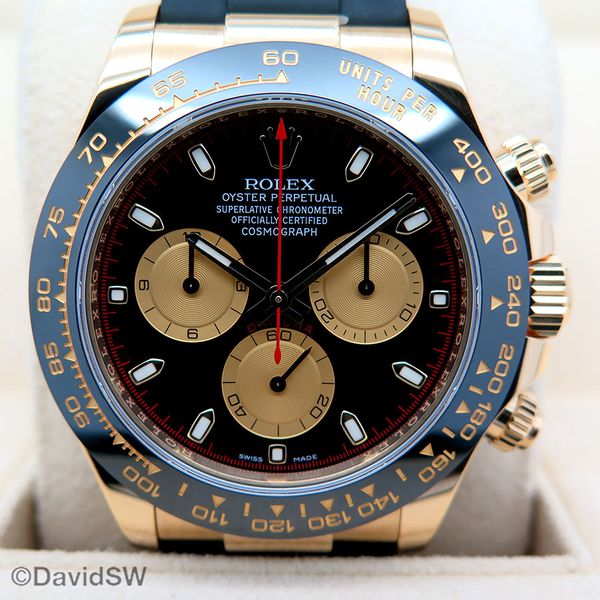 FS: Rolex 116518LN YELLOW GOLD DAYTONA-CERAMIC BEZEL-BLACK DIAL ...