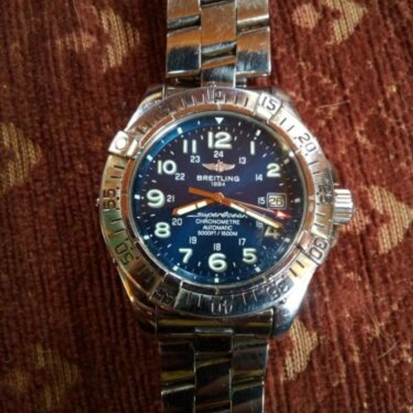 Breitling Superocean Chronometer Automatic Watch Both Wooden ...