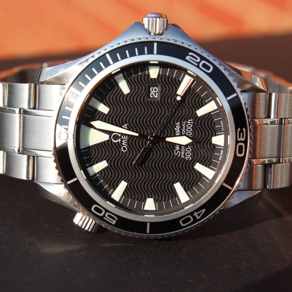 SOLD Omega Seamaster Pro SMP PlanPro MOD 2264.50 Black Wave Dial Sword ...