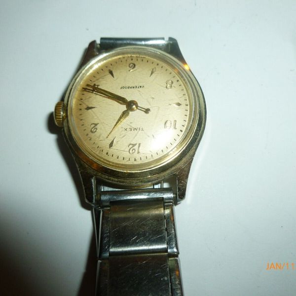 Vintage Timex Viscount Self Wind 1950s Mens Wrist Watch 35mm Automatic ...