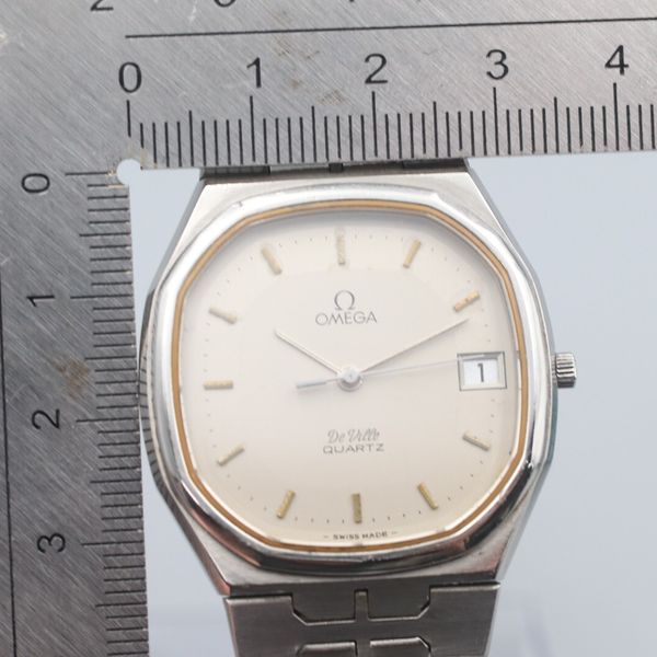 [EXC+5] OMEGA De Ville Cal 1336 Quartz Date Octagon Mens Vintage Watch ...