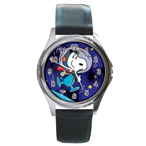 Snoopy The Peanuts Astronaut Wristwatch Lovely Round Metal Watch ...
