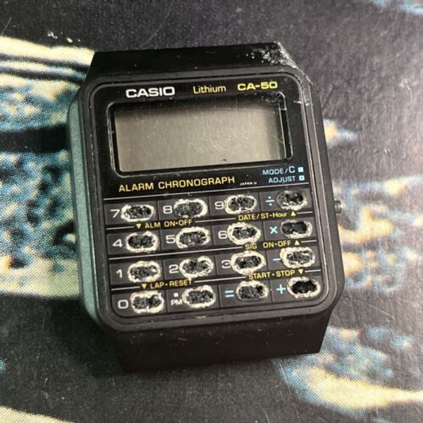 Casio CA-50 Back To The Future Calculator Watch For parts Or Repair ...