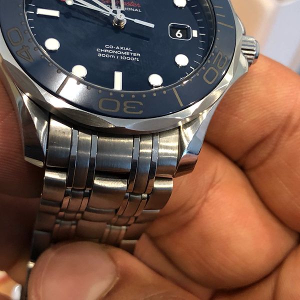 [WTS]Omega Seamaster SMPc blue dial + Omega glide lock clasp ...