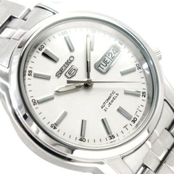 SNKL75K1 SEIKO 5 SNKL75 21 Jewels Automatic White 30m WR Ready to Ship ...