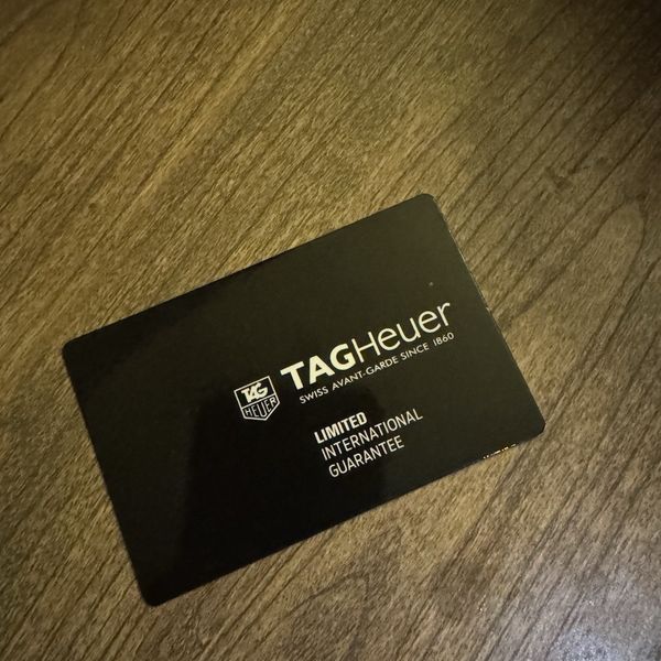 TAG Heuer Guarantee Card â | WatchCharts Marketplace