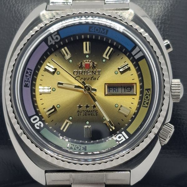 Orient Crystal Automatic 21-jewels Day-date Men's Vintage Watch ...