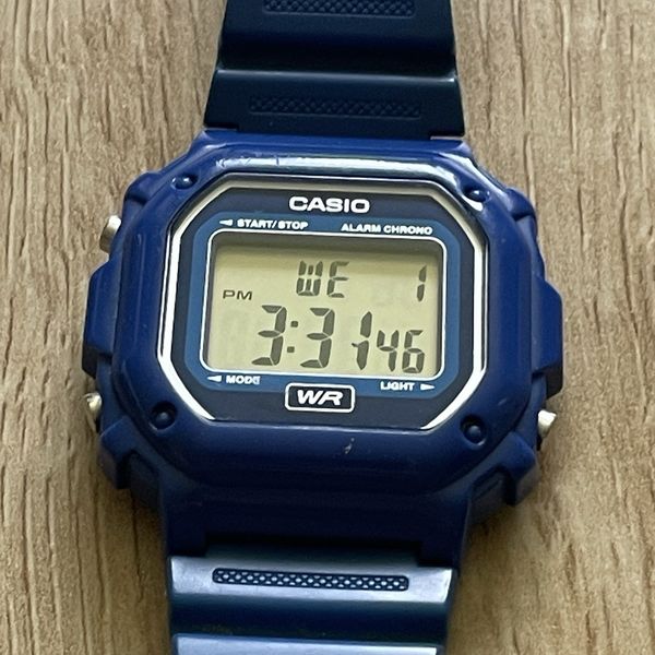 Casio Standard Men's Digital Blue Watch WR 3224 F-108WH Works ...