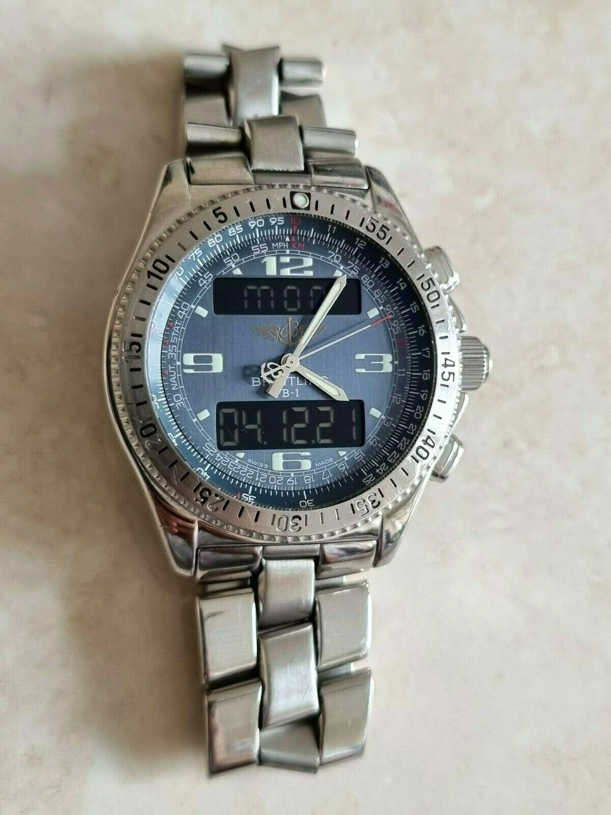 Breitling B-1 Chronograph Stainless Steel Watch Ref.A68362 | WatchCharts