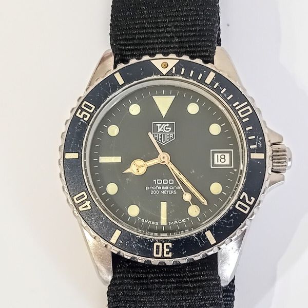 1980s GENTS TAG HEUER 1000 DIVERS WATCH Ref 980.013N IN EXCELLENT CONDITION | WatchCharts ...