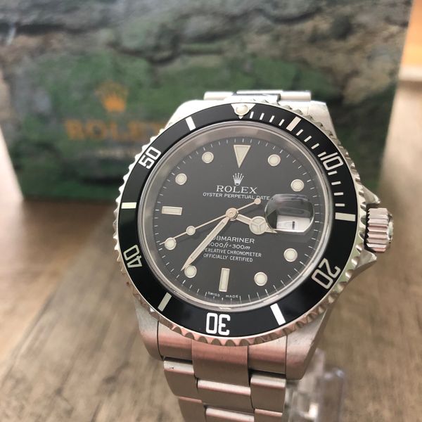 FS: Rolex Submariner Date 16610 w/ Box and Papers + Hangtags !FULL SET ...