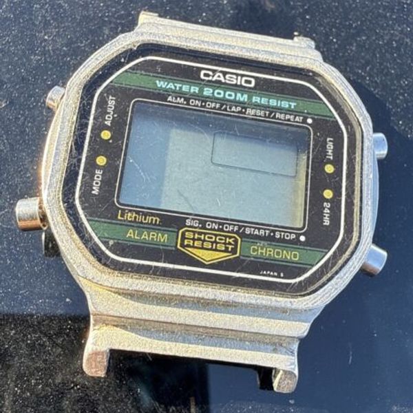 1980's vintage CASIO 240 DW-5200 JAPAN g shock watch for parts '' clean ...