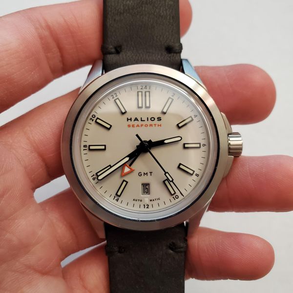 [WTS] Halios Seaforth GMT Nimbus Grey/Fixed Bezel | WatchCharts Marketplace
