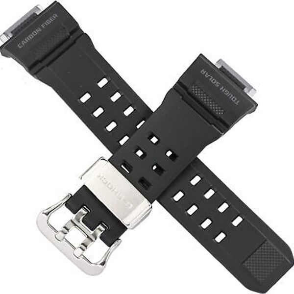 Casio Watch Band Belt For GW-9400J carbon fiber insert 10455216 2 hole ...