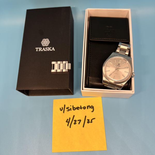 [WTS] Traska Commuter 38 (Sterling Silver Dial) - Full Kit - Lightly ...