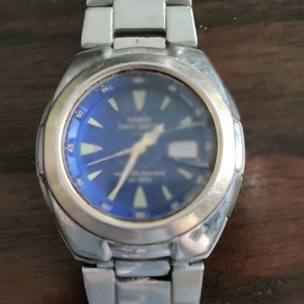 Casio Wave Ceptor Watch Mens 4303 Blue Face Loop MVQ-201HA Read ...
