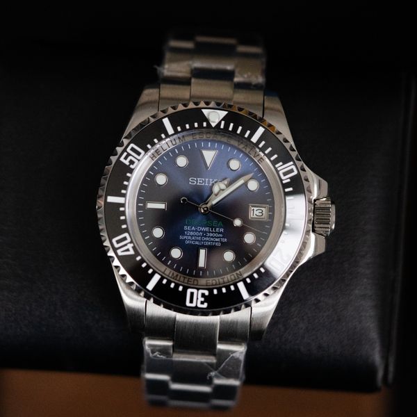 [MOD] SEIKO MOD Sea Dweller Deep Sea Blue Dial 44mm | WatchCharts ...