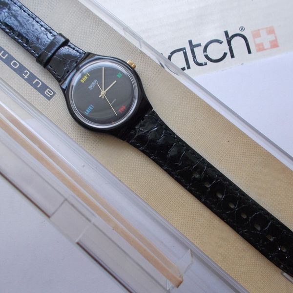 AUTOMATIC CONVERSION SWATCH 'DON'T BE TOO LATE " '84 PRISTINE-BOX L@@K ...