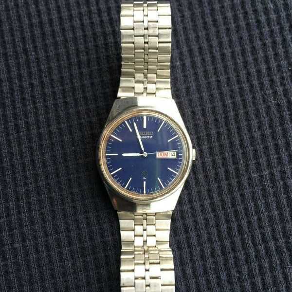 SEIKO QUARTAZ SQ 7123-8570 BLUE | WatchCharts Marketplace