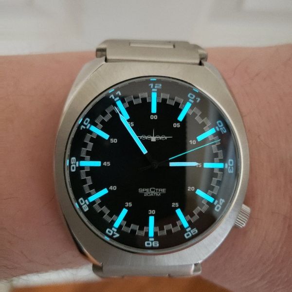 FS: Lew & Huey Spectre II - Black Dial, Light Blue Second Hand ...