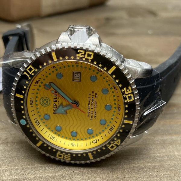 Deep Blue Juggernaut V Yellow BNIB | WatchCharts Marketplace