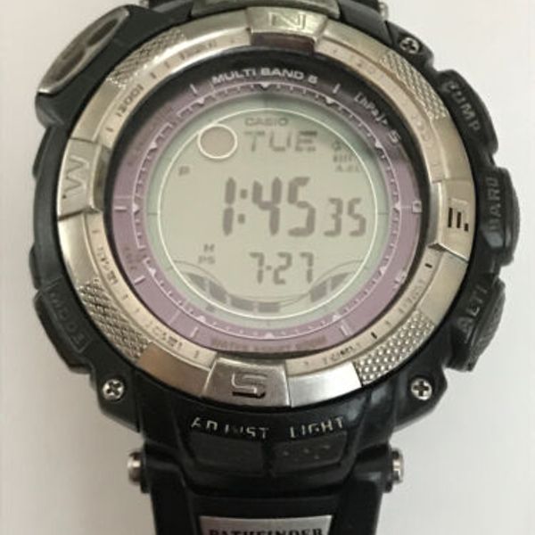 Casio Sport Pathfinder 3134 PAW-1500 RC Indicator Multi-Band 5 Watch ...