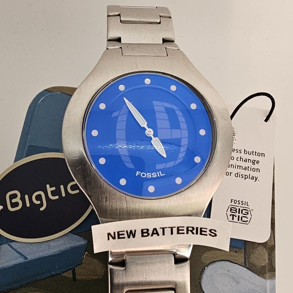Fossil BIG TIC JR-8052 Mens Watch Working With New Batteries | WatchCharts Marketplace