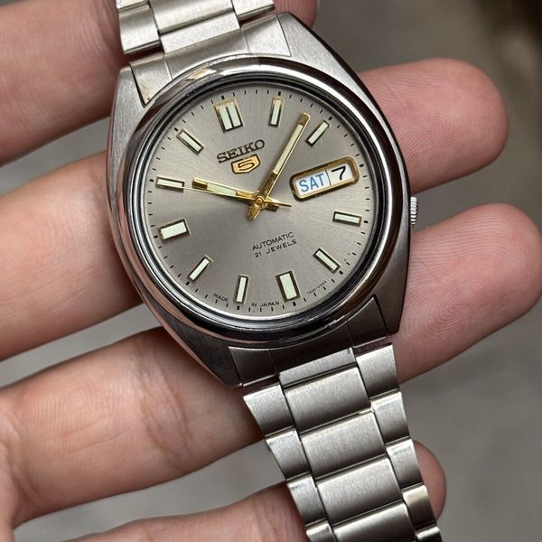 Vintage Seiko 5 SNXS75 Automatic Day/Date Mens Wrist Watch ...