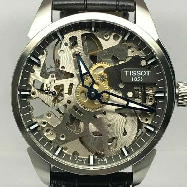 Tissot T070.405.16.411.00 T-COMPLICATION SQUELETTE BLACK AUTOMATIC MEN ...