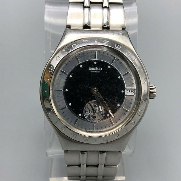 Swatch Irony with Date AG 2004 V8 Stainless Water Resistant Black ...